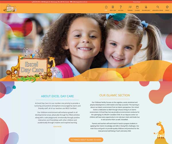Excel Day Care - Web Design | Ecommerce | Toronto, Ajax, Pickering, Whitby